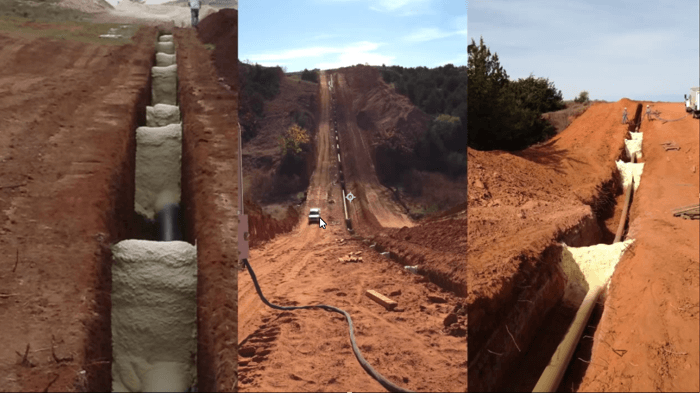 Washington & Idaho Foam Trench Breaker Installation