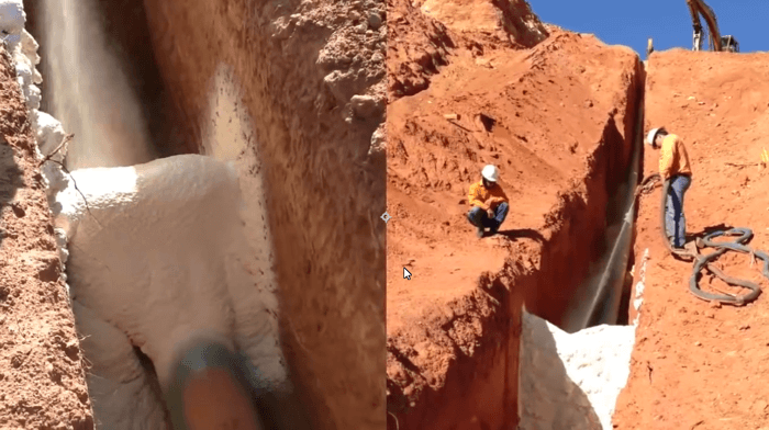 Washington & Idaho Foam Trench Breaker Installation